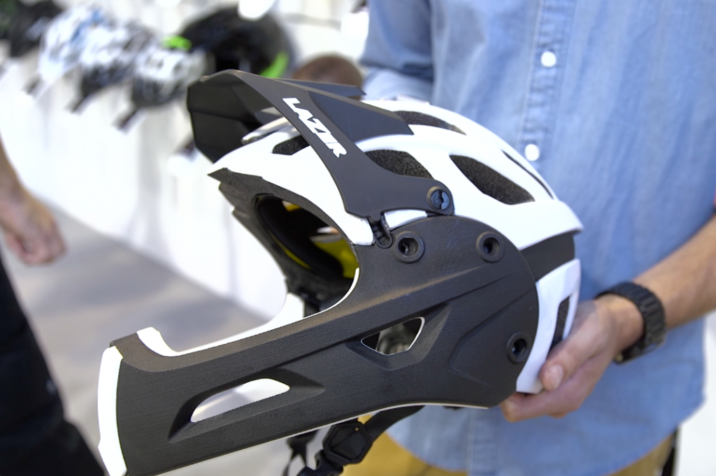 Lazer's new Revolution FF helmet converts between open and full-face - MBR