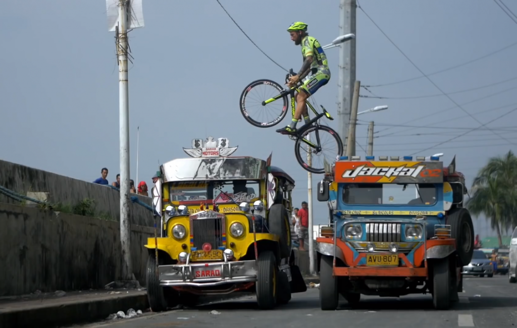 Road bike trials rider shreds Manila - MBR