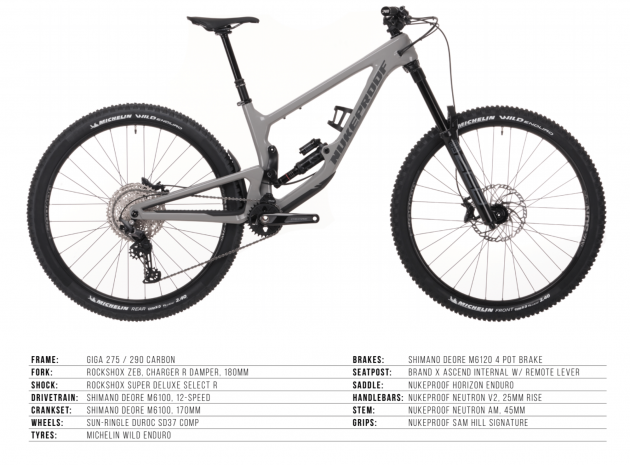 Nukeproof Giga: up to 180mm of travel and clever adjustable pivot - MBR