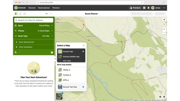 Komoot mapping app launches Trail View with user-generated photos - MBR