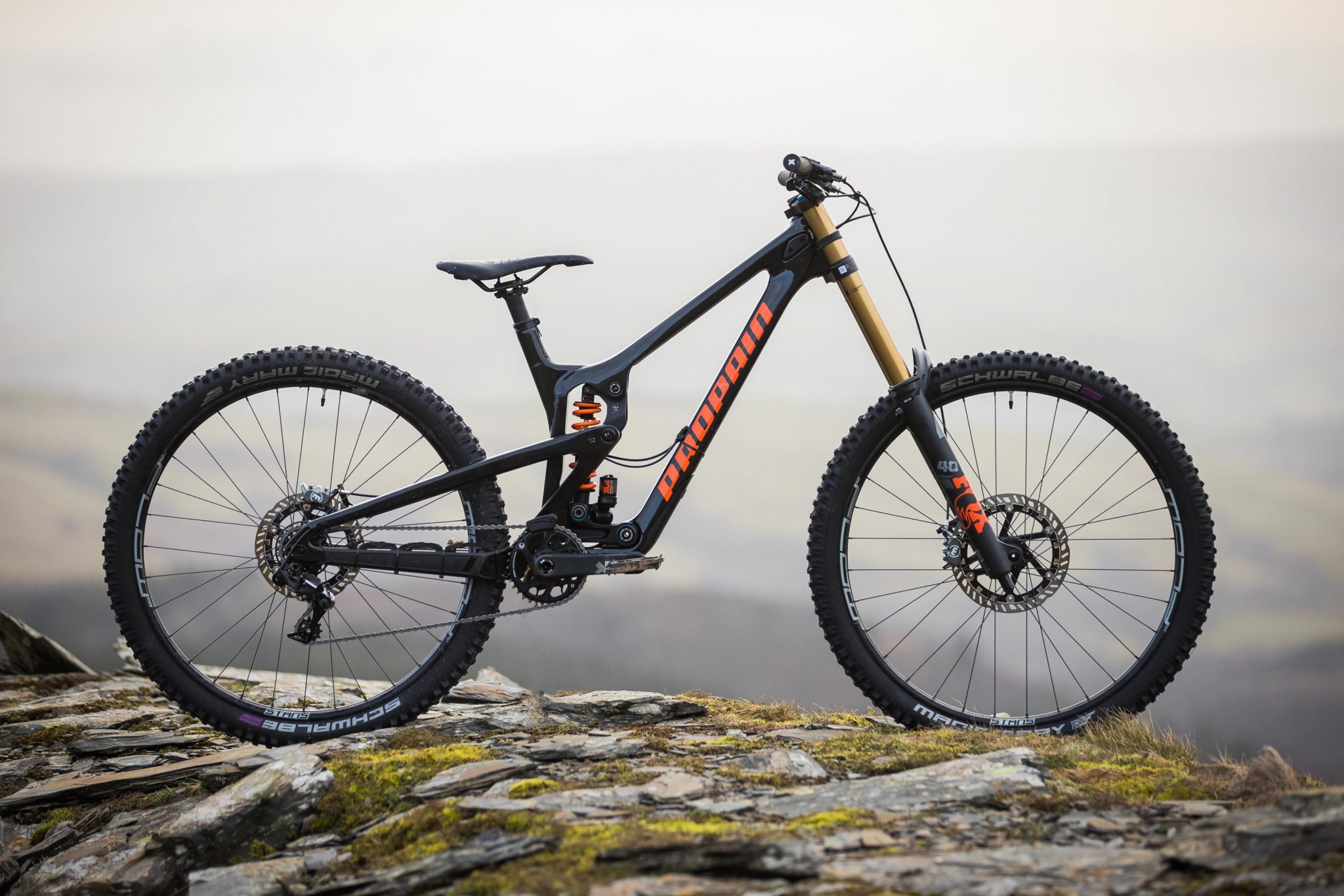 Propain’s Rage 3 CF DH race bike has 215mm of travel and can be built ...