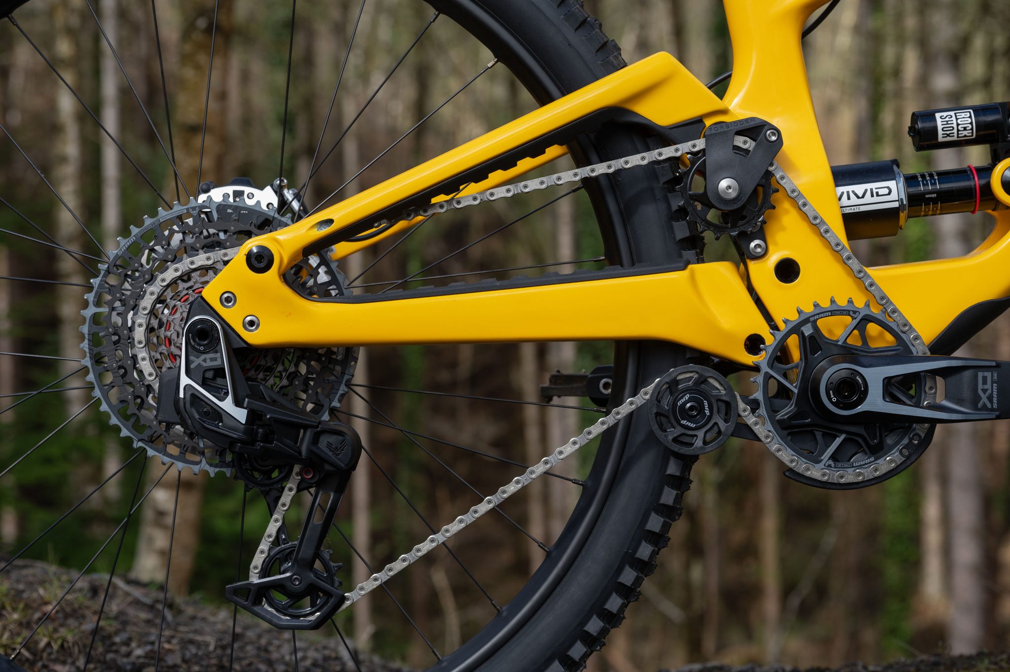 Forbidden's Dreadnought V2 has even longer chainstays than the original high-pivot enduro sled ...