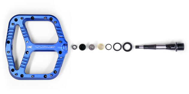 OneUp's new Wave flat pedals have a S-shape profile that's claimed to ...