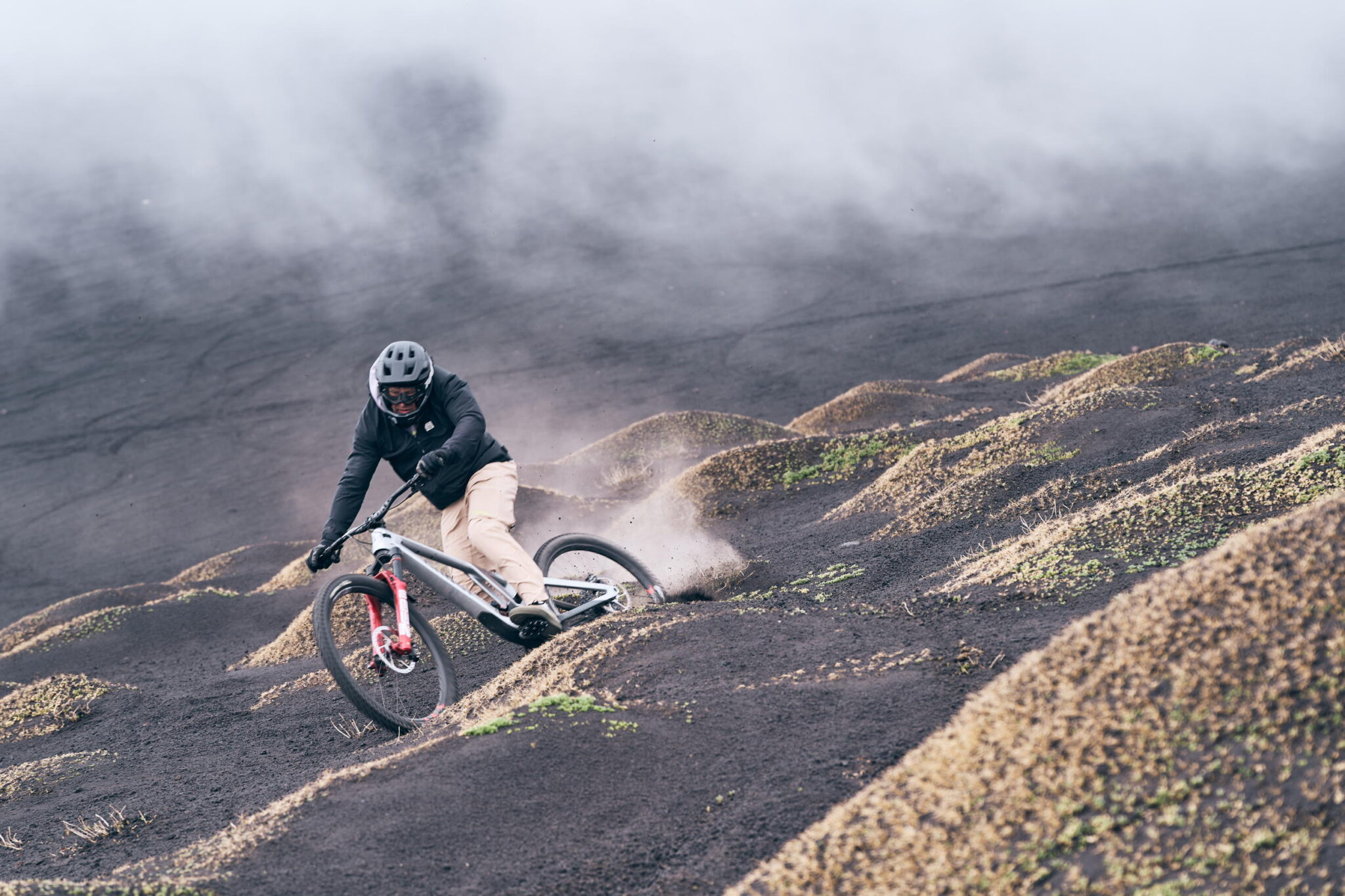 I rode down an active volcano to test the new Ghost Poacha freeride ...