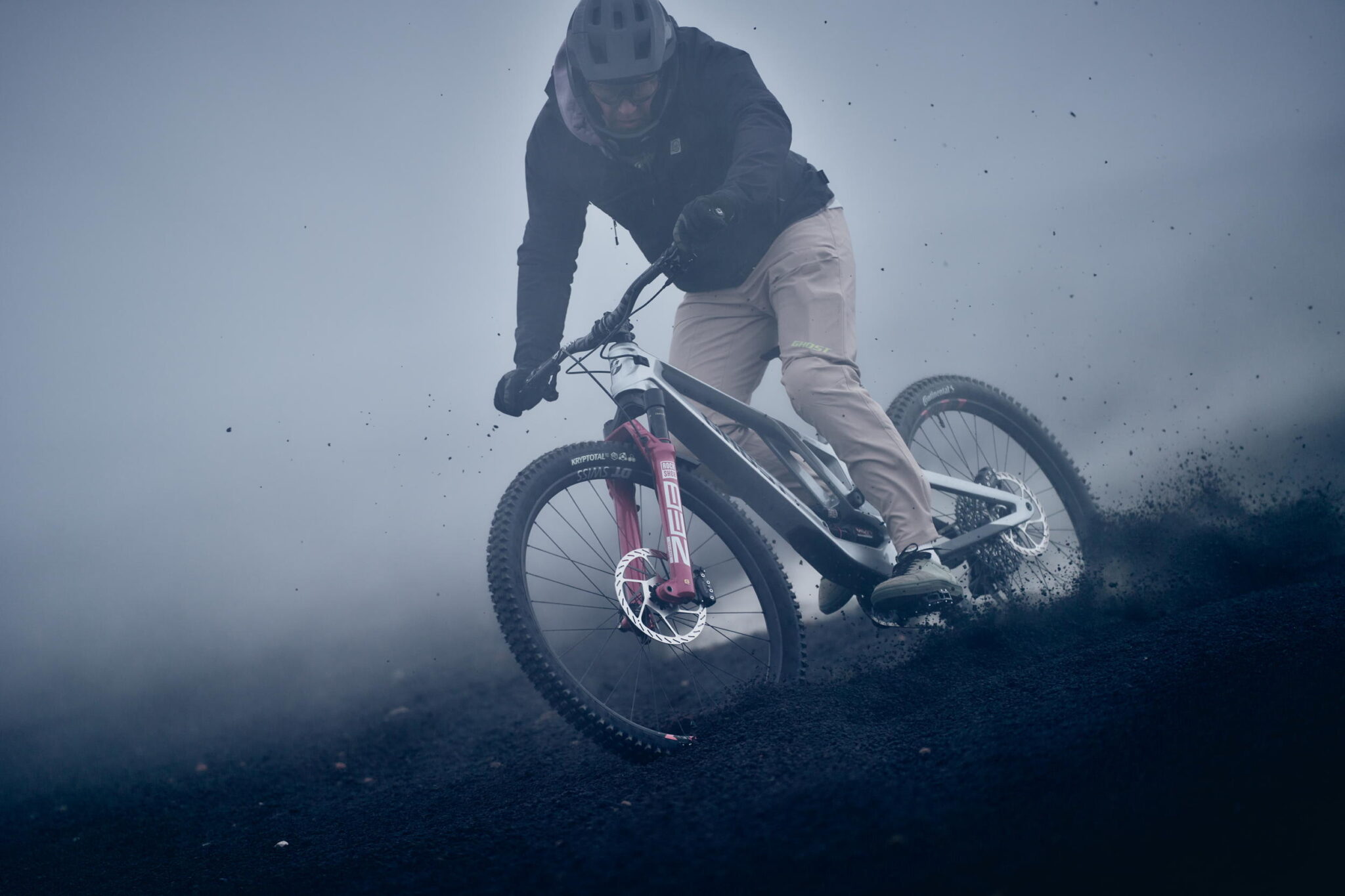 I rode down an active volcano to test the new Ghost Poacha freeride ...