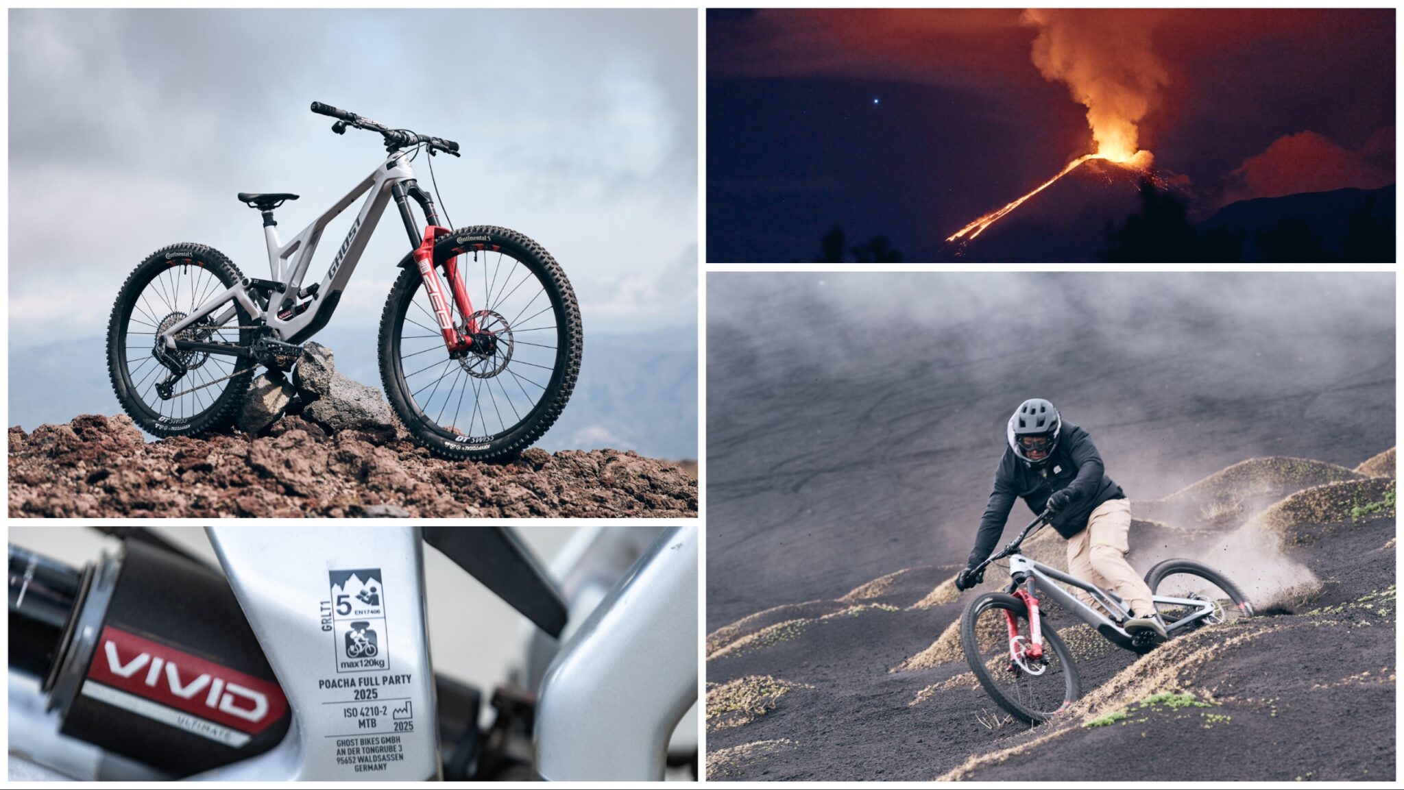 I rode down an active volcano to test the new Ghost Poacha freeride ...