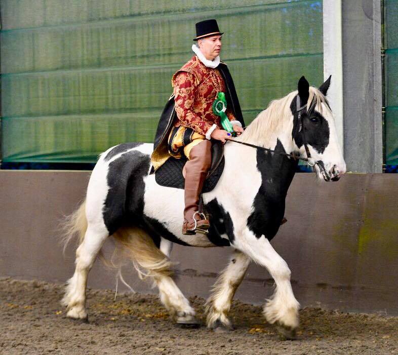 14 riders dressed up to the nines at a show with a difference ...