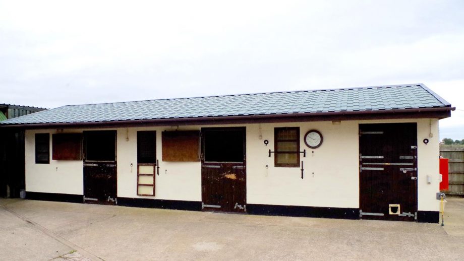 A modern equestrian home with four stables, all-weather school and ...