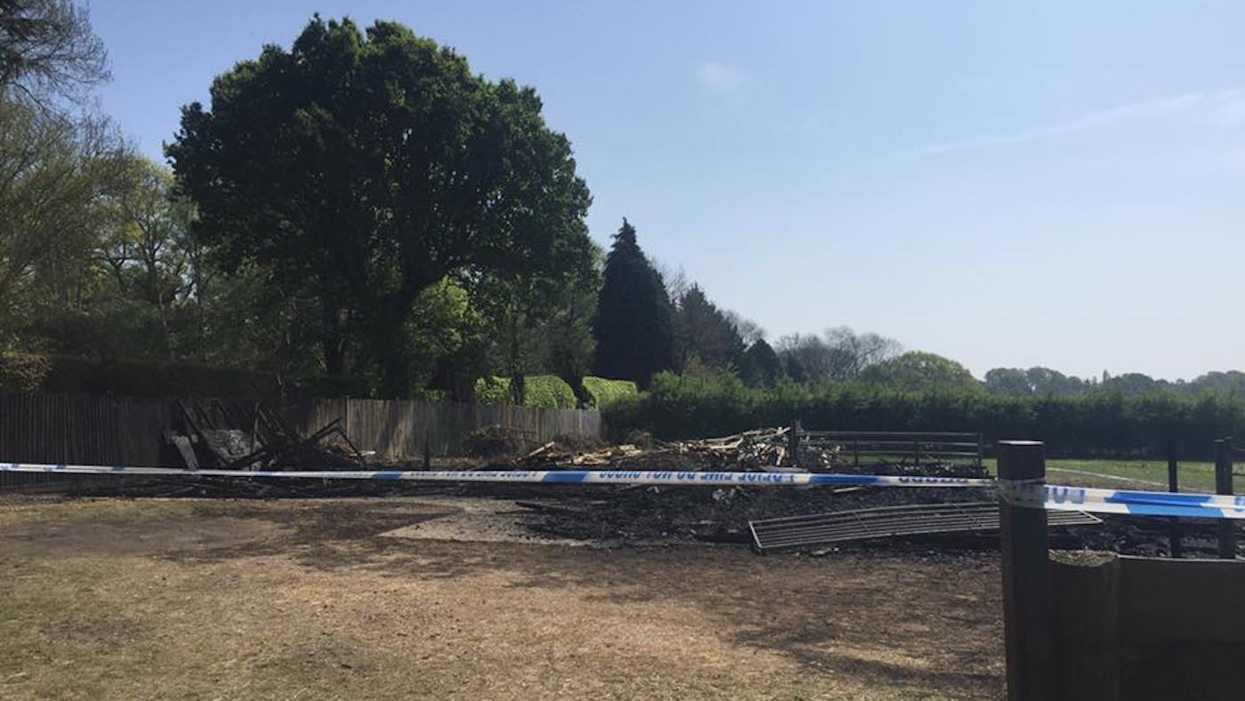 Vet’s dreams go up in flames as arsonists burn yard to the ground ...