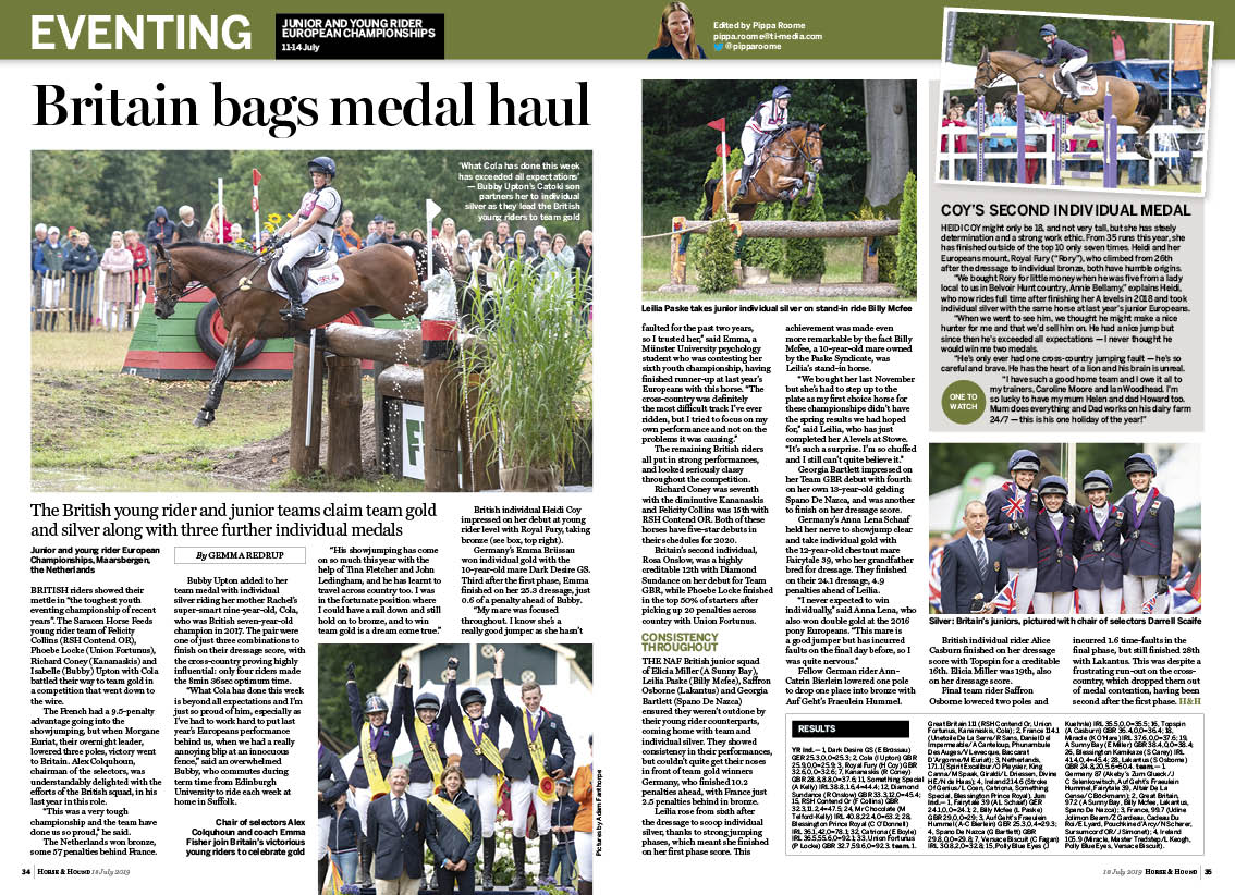 Horse & Hound; 18 July 2019 - Horse & Hound
