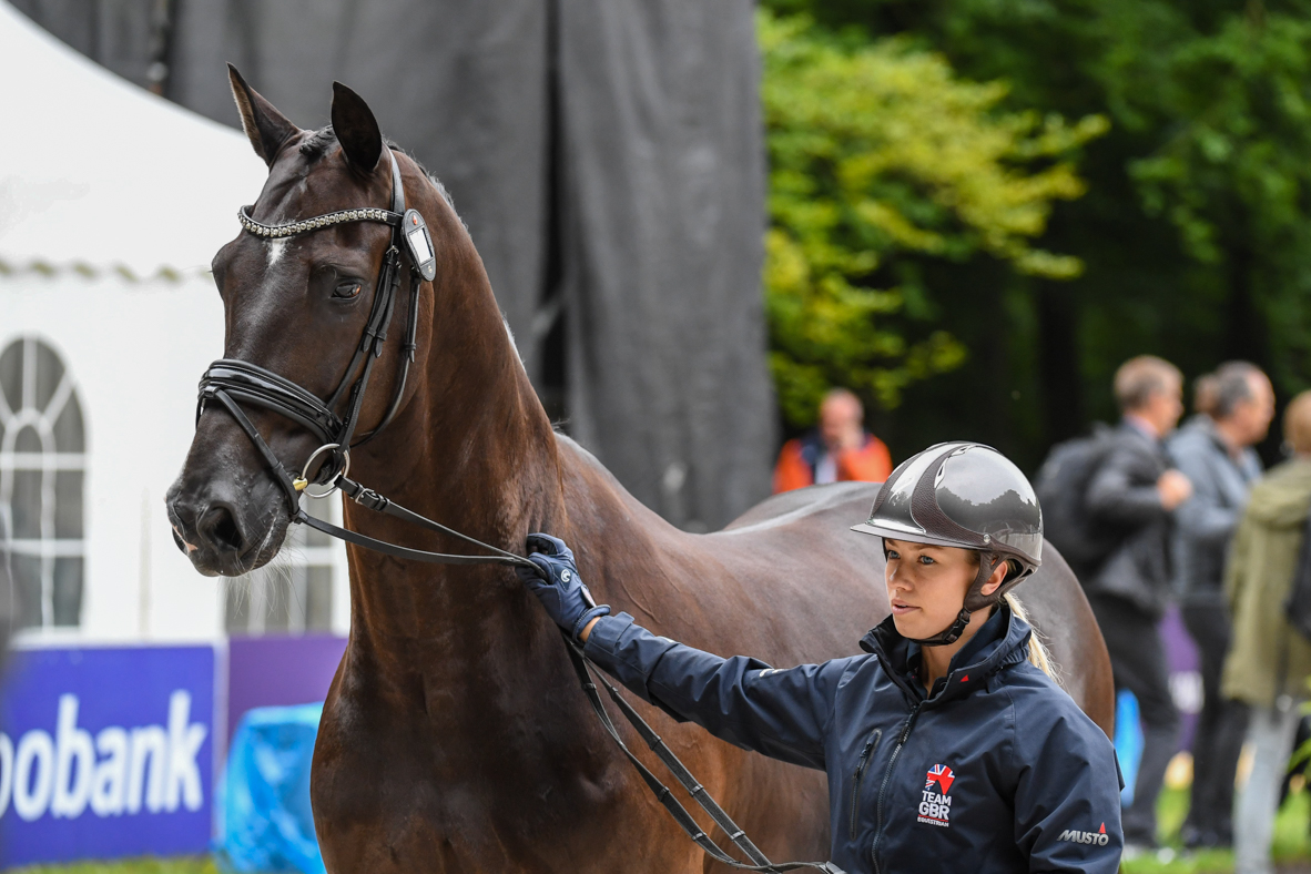 High jinks from gold medal contender at European Championships trot-up ...