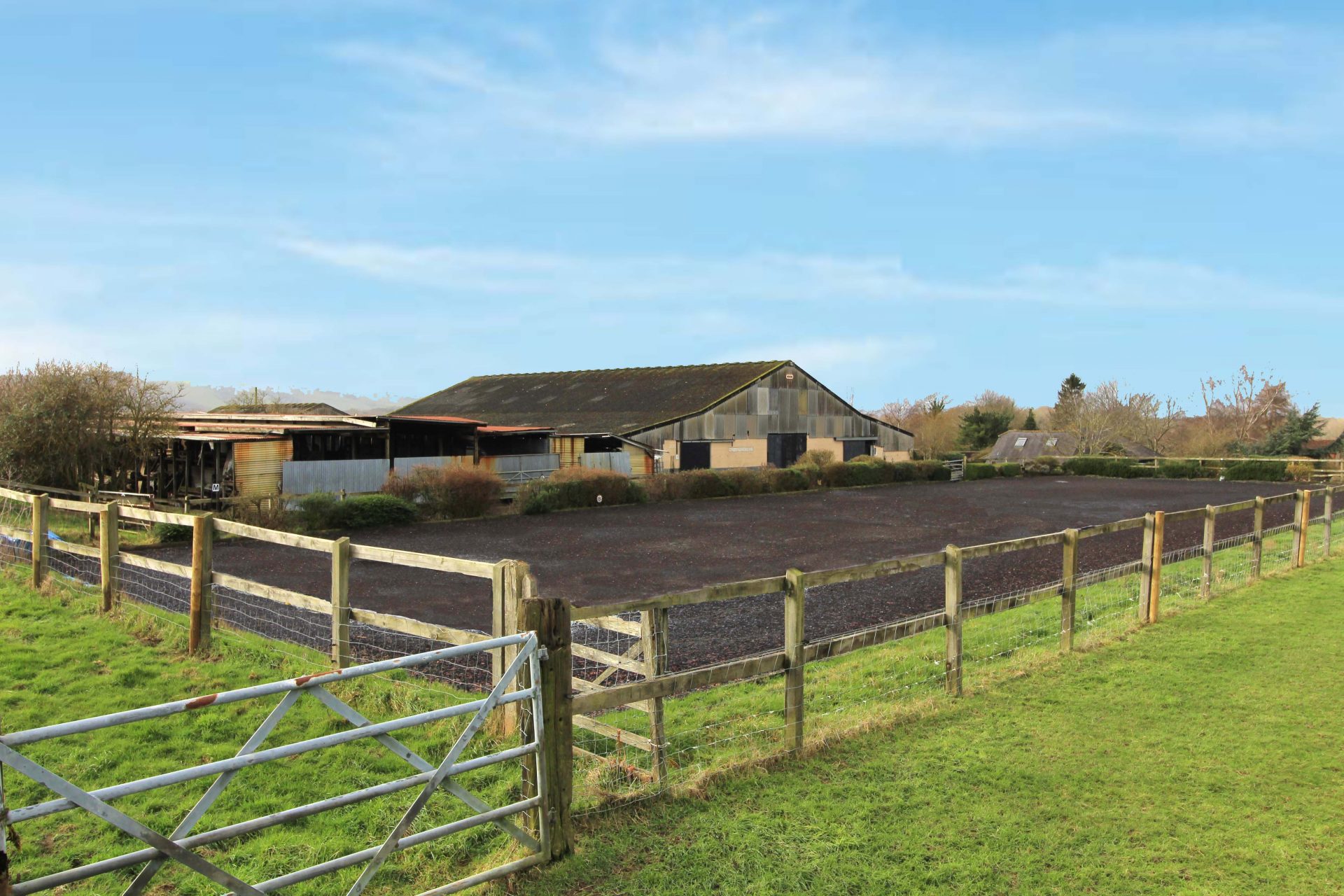 A small farm set in 35 acres complete with paddocks, stabling, two ...