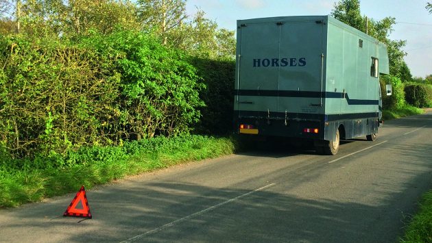 My horsebox has broken down: who should I call and what should I do?