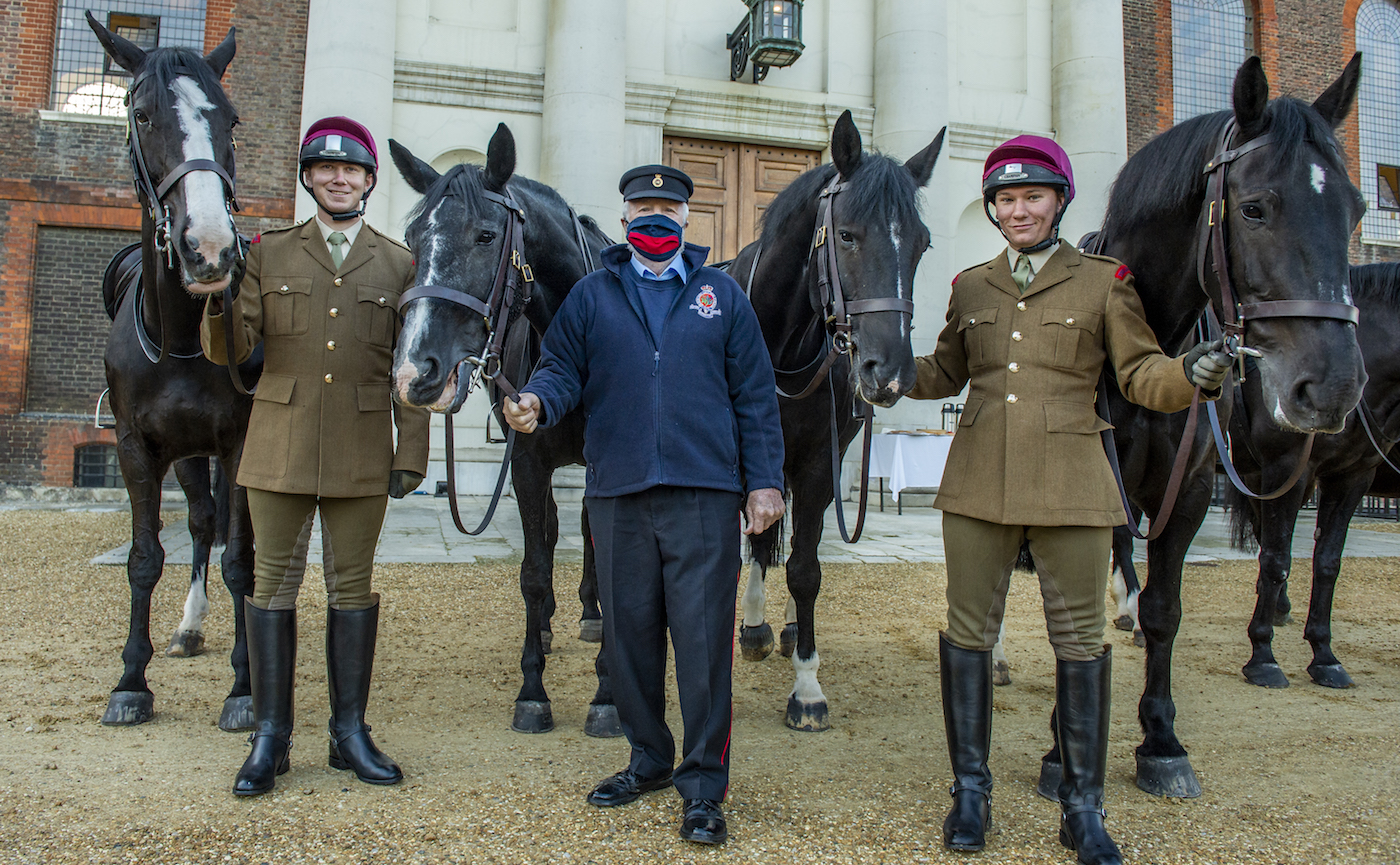 Reunited: Household Cavalry horses meet former comrades as Britain goes ...
