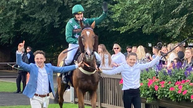 Rider treated for breast cancer wins Newmarket Town Plate
