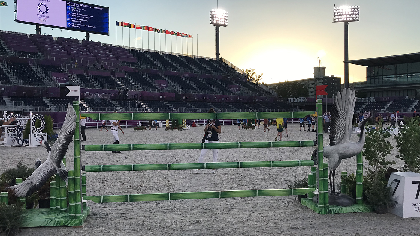 Olympic showjumping individual qualifier: walk the Tokyo 2020 course