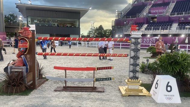 Olympic team showjumping qualifier – see today’s course