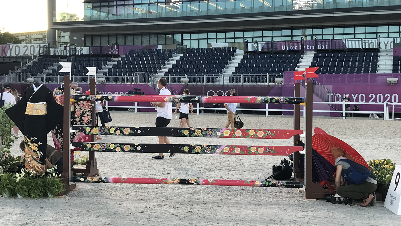 Olympic showjumping individual qualifier: walk the Tokyo 2020 course