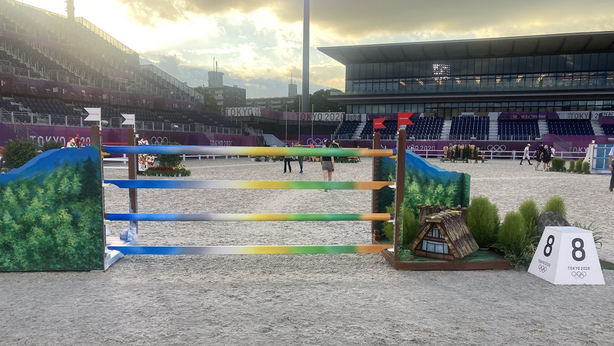 Olympic team showjumping qualifier – see today’s course