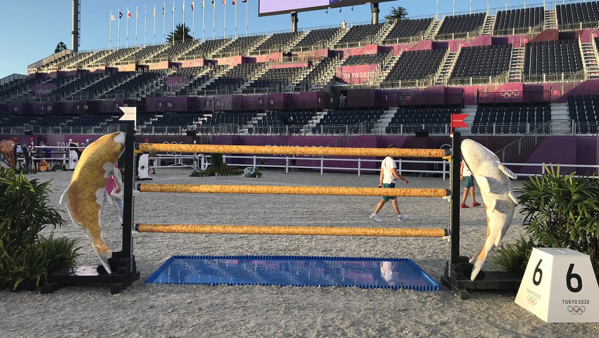 Olympic showjumping individual qualifier: walk the Tokyo 2020 course