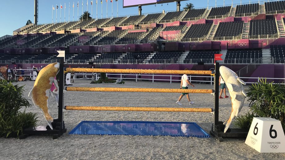 Olympic showjumping individual qualifier: walk the Tokyo 2020 course