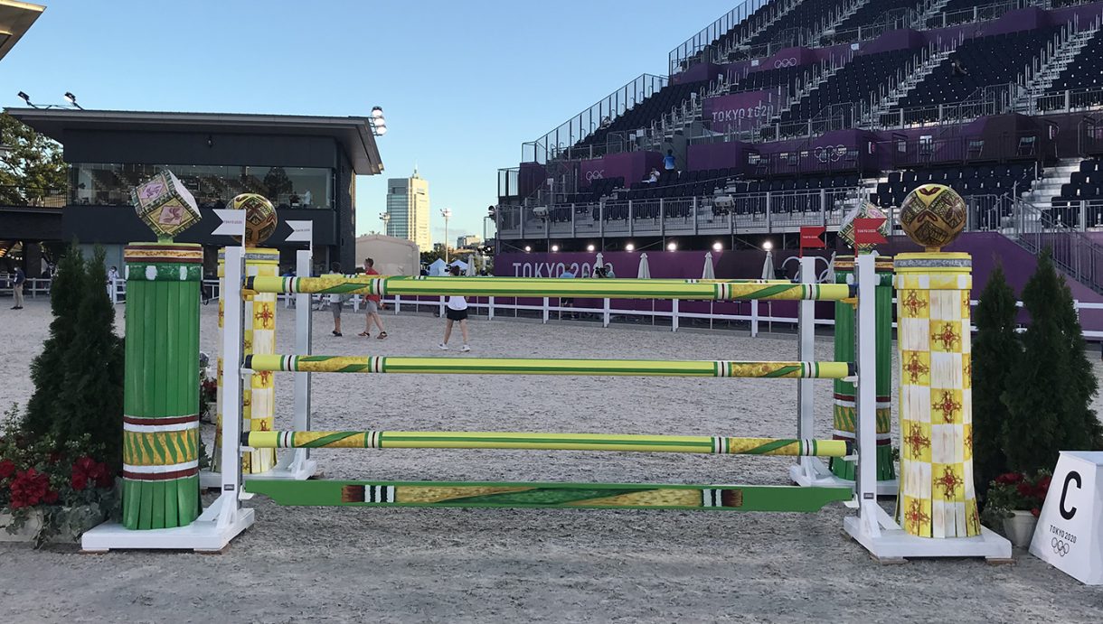 Olympic showjumping individual qualifier: walk the Tokyo 2020 course
