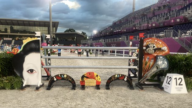 Olympic team showjumping qualifier – see today’s course