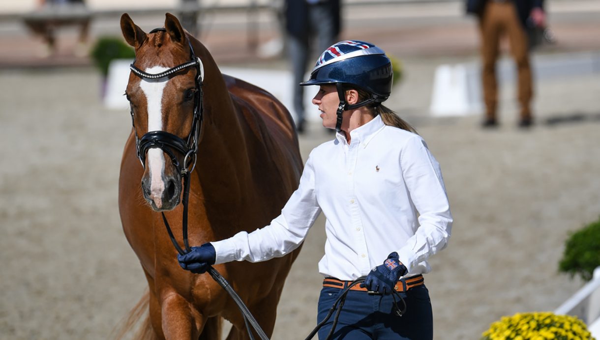 European Dressage Championships: Lottie Fry puts Britain top overnight
