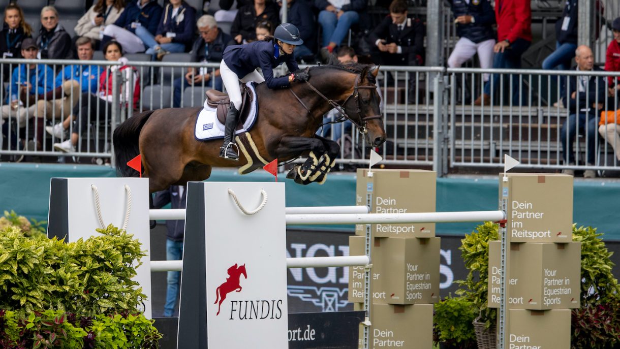 Sole Greek rider at European Showjumping Championships is in the top 10