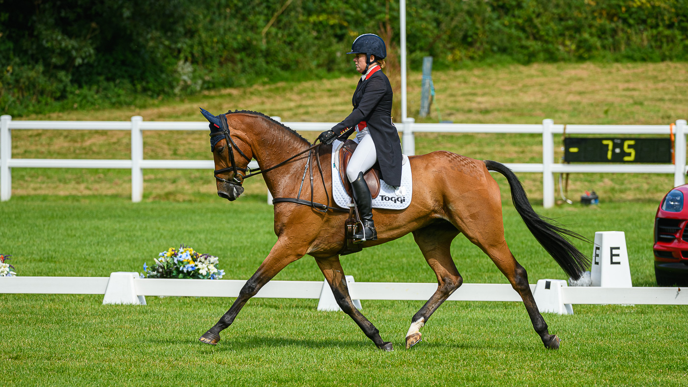 Bicton Horse Trials dressage: Pippa Funnell takes third after delayed start
