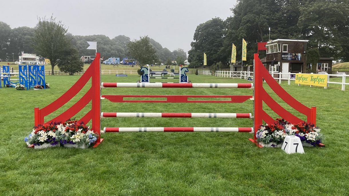 Bicton Horse Trials showjumping course: fence pictures