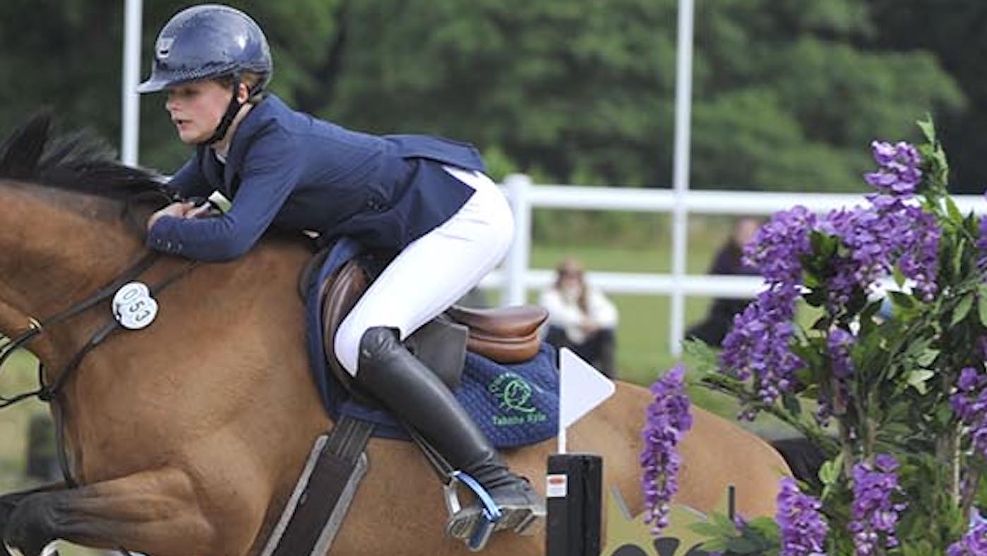 Talented young showjumper Tabitha Kyle produces epic save to win