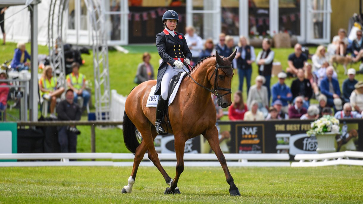 Bramham Horse Trials dressage: Piggy March goes into emotional lead