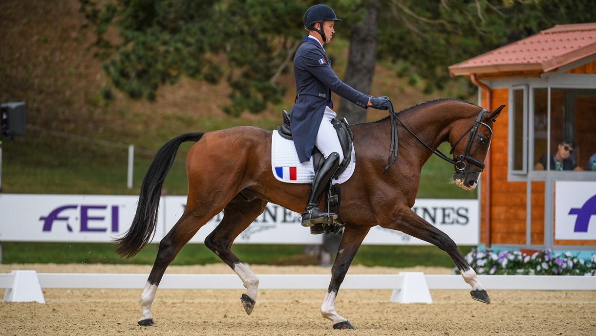 Eventing World Championships dressage: Tom Carlile and Sandra Auffarth