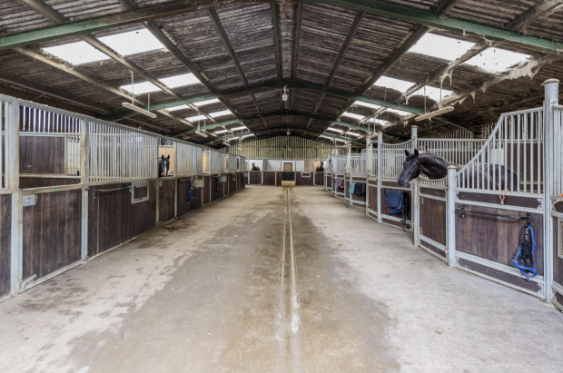 A 7-bedroom house with 15 stables, 35 acres, 2 arenas and a swimming ...