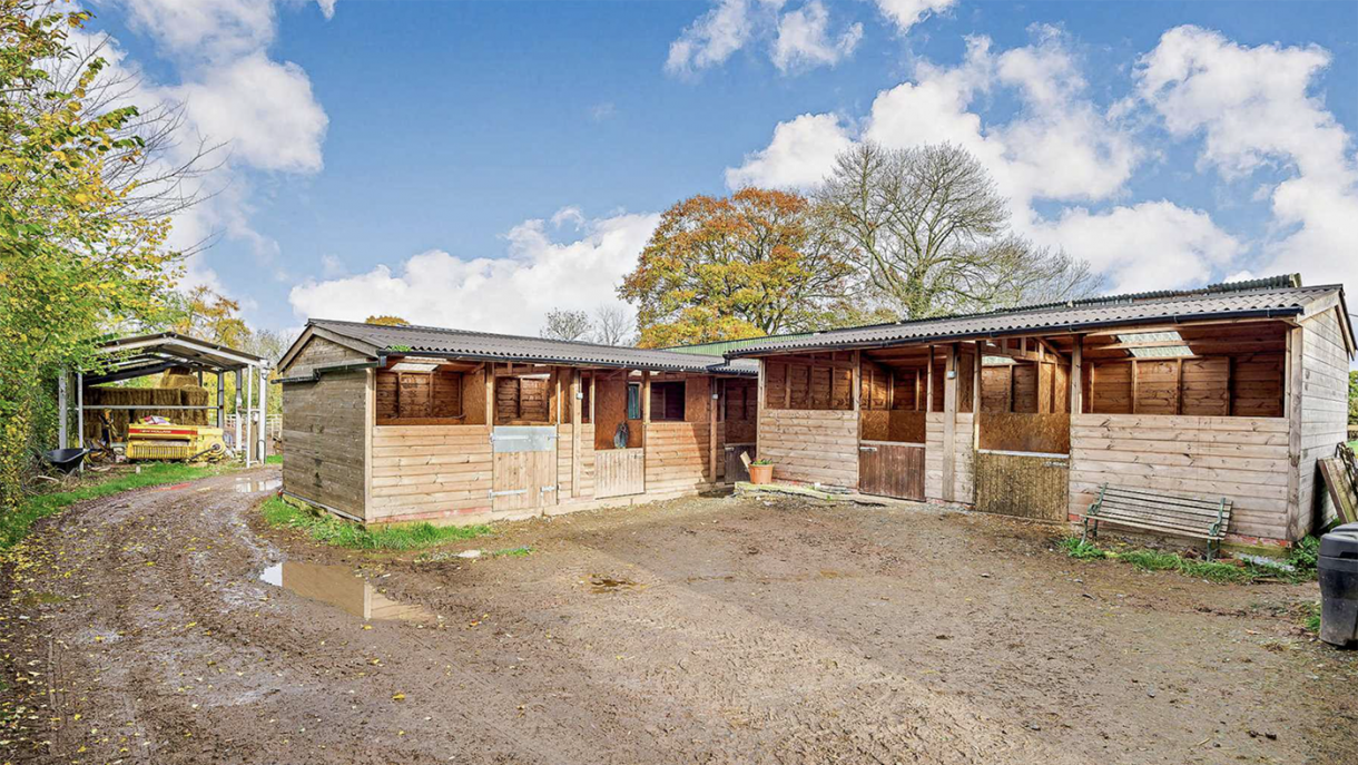 Pay £600,000 for this set-up boasting 3 holiday chalets, 10 stables and ...