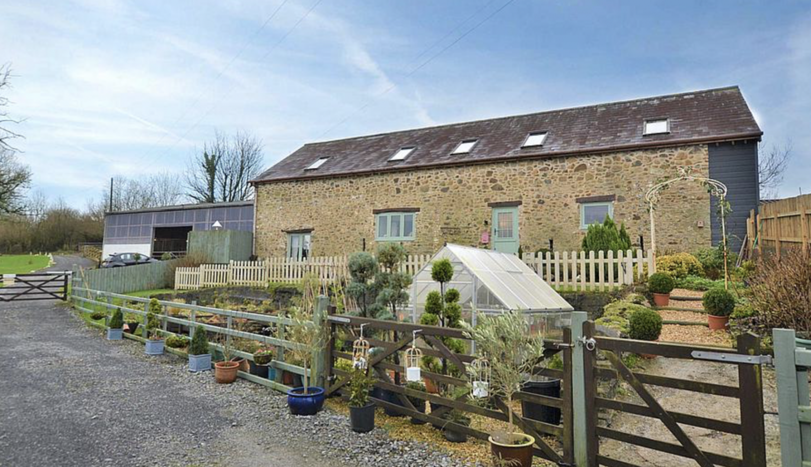 Bang for your buck: 5-bed barn conversion with stables and 25 acres for ...