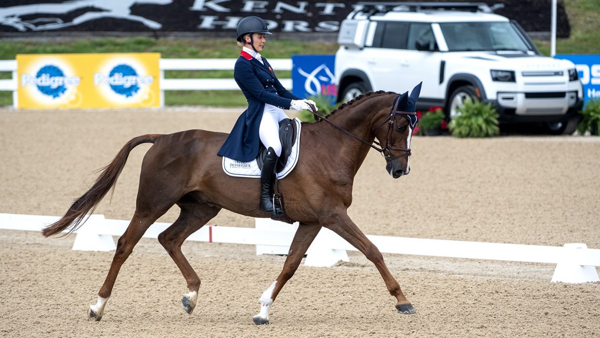 Kentucky Three-Day Event dressage: Yasmin Ingham takes the lead