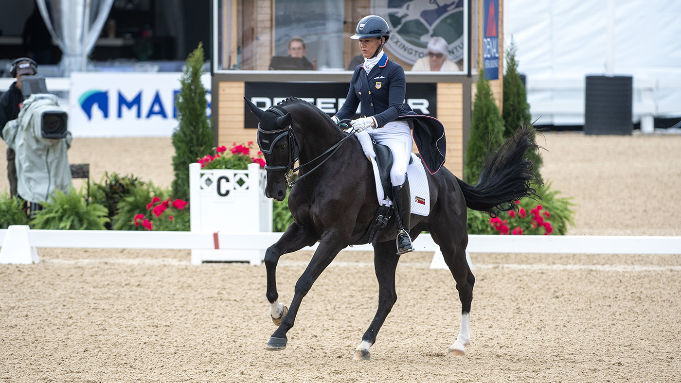Kentucky Three-Day Event dressage: ‘horse of a lifetime’ takes early lead