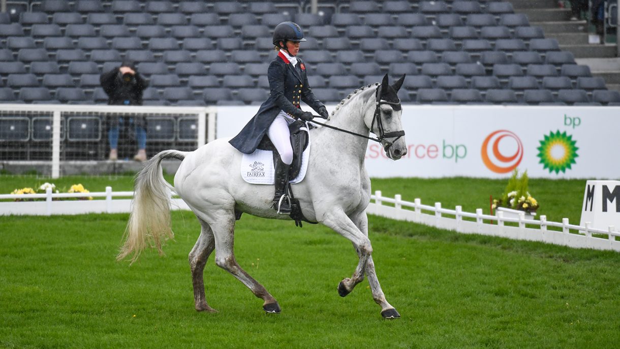 Badminton Horse Trials dressage: Kitty King takes over the lead