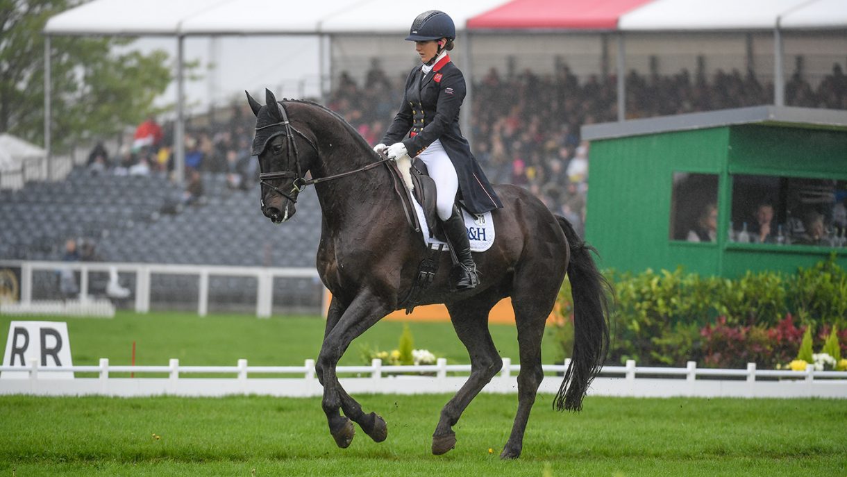 Badminton Horse Trials dressage: Oliver Townend and Laura Collett ride