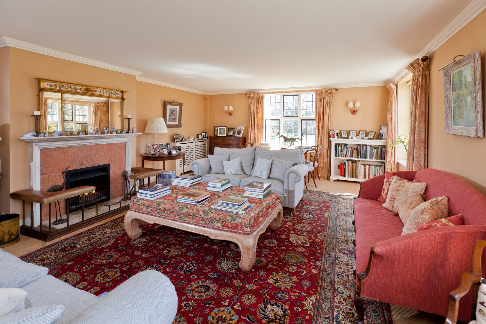 A large farmhouse with stables, arena, swimming pool, tennis court and ...