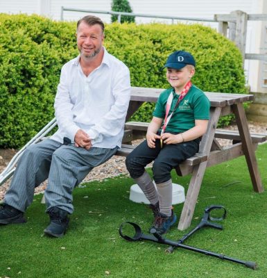 ‘He inspires me every day’: eight-year-old diagnosed with bone cancer ...