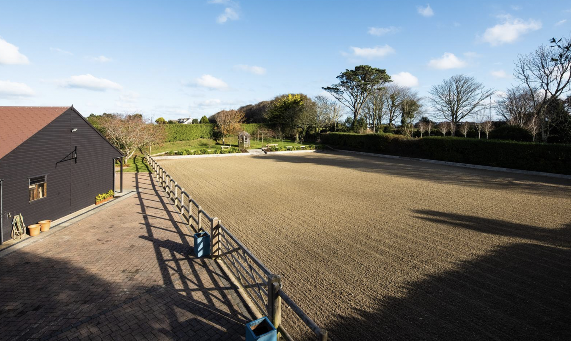 A 35-acre estate in an idyllic location with stables, arena, cinema ...