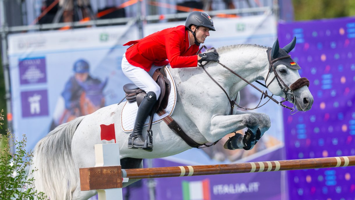 Christian Kukuk at the European Showjumping Championships
