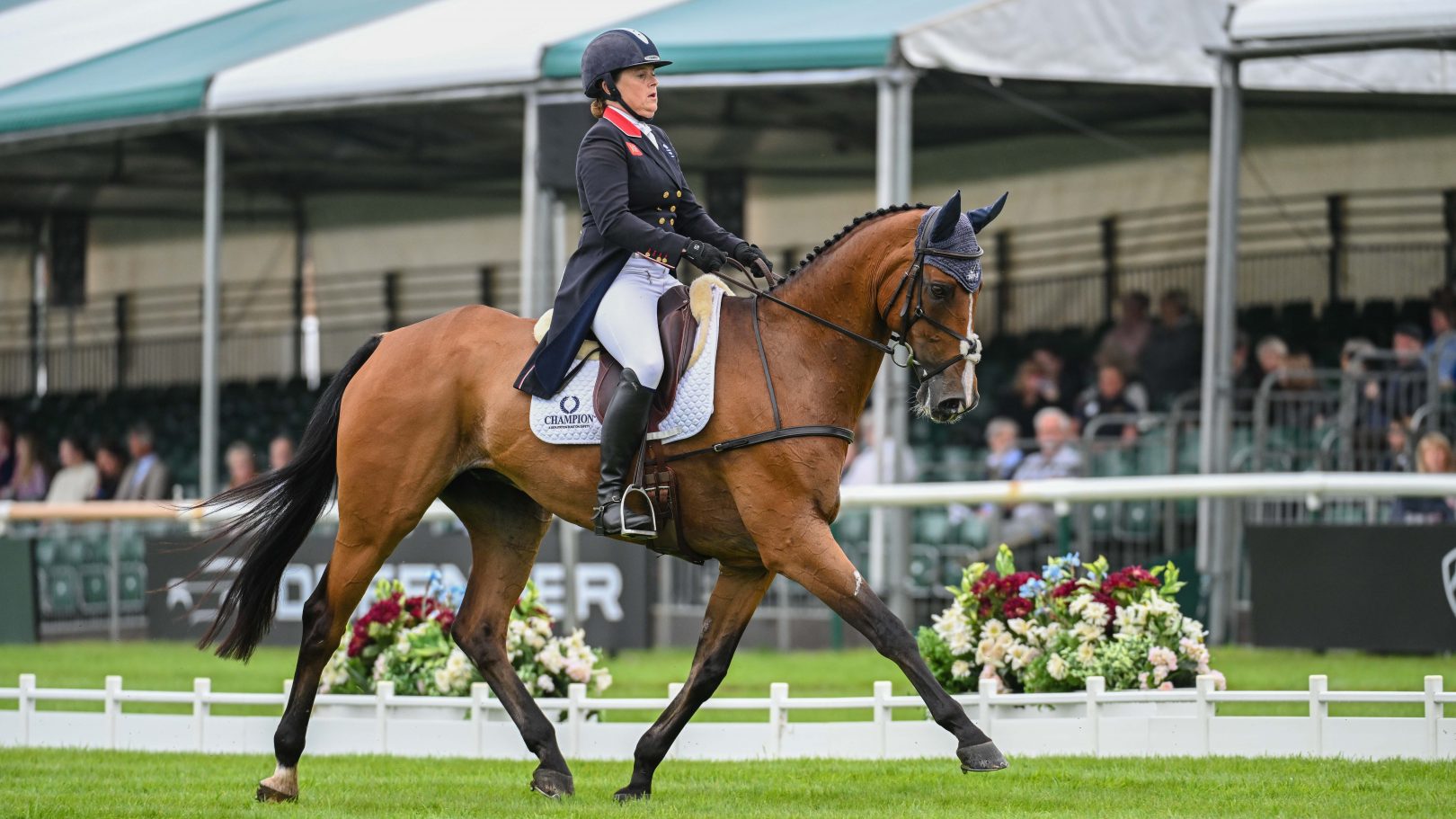 Pippa Funnell in third on day two of Burghley Horse Trials dressage