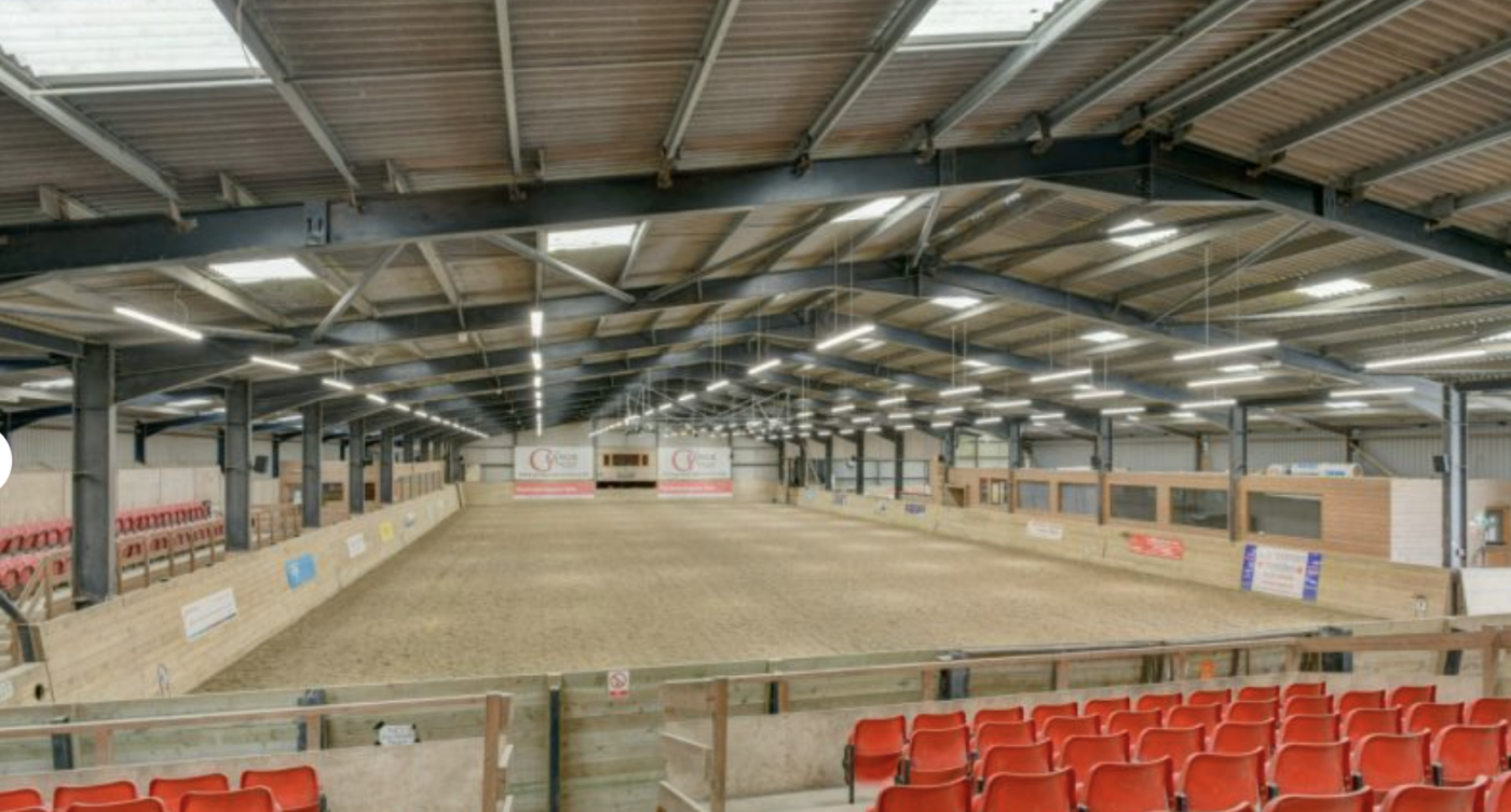 Buy your very own equestrian centre, complete with two indoor arenas ...