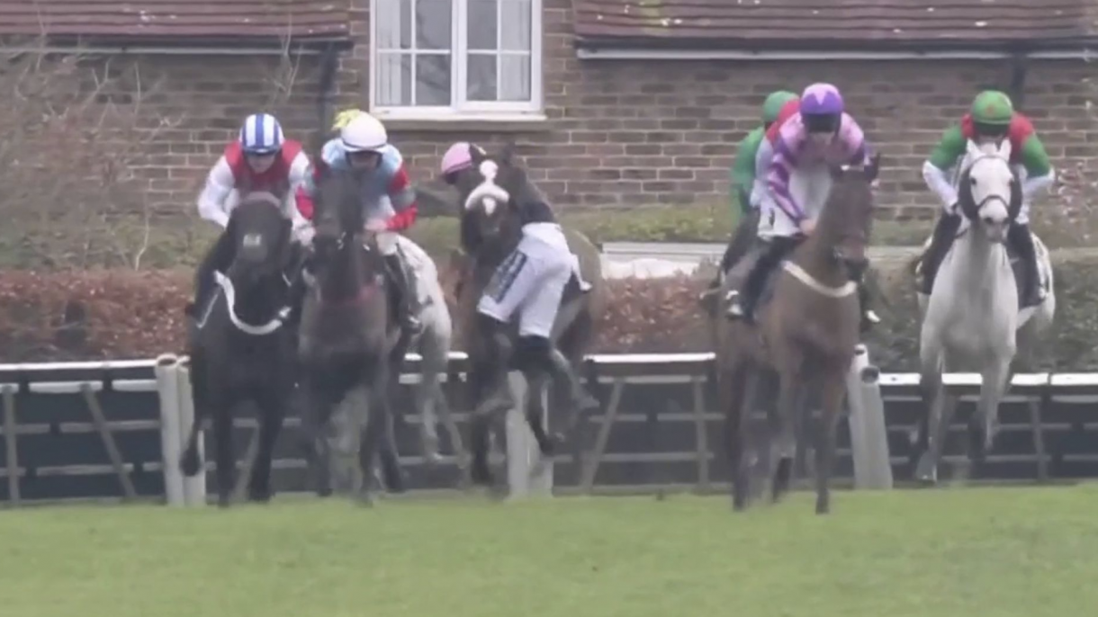Jump jockey Joe Anderson recovery at Plumpton Racecourse