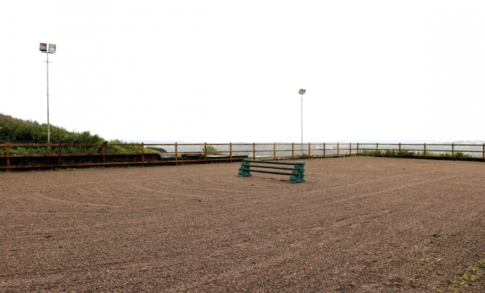 Enjoy country living with stables and an arena (with a view) in easy ...