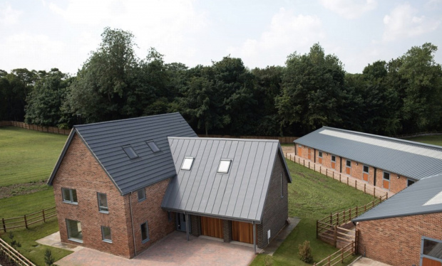 A brand new 5-bed family home with stables, grazing and plenty of ...